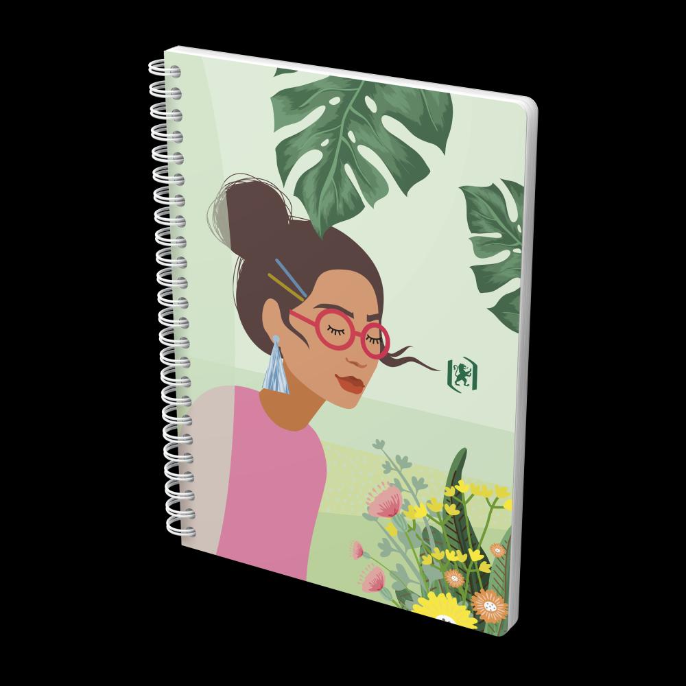 Caiet Oxford Horizons, A5 60f, Hartie Optik 90g/mp, Spira Dubla, Scribzee, Ecolabel, Coperta ...